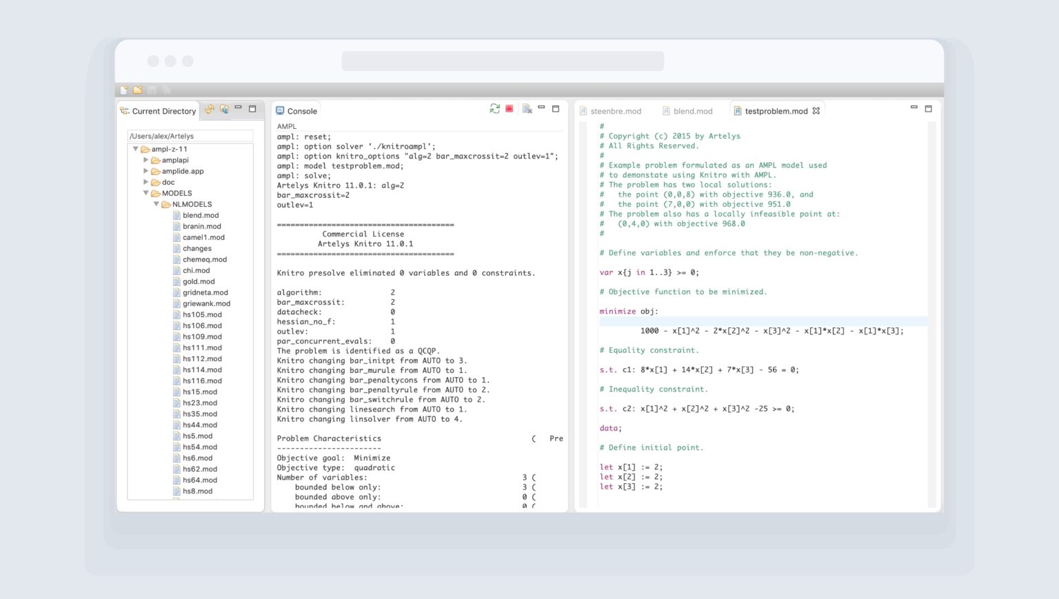 AMPL IDE: Simplifying Modeling - Your AMPL Modeling Partner